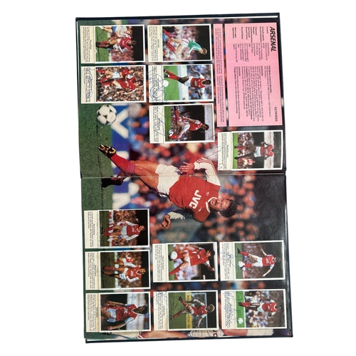 1980S ACTION SHOT FOOTBALL STICKER BOOK, FILLED WITH SIGNED ...