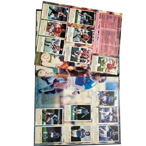 1980S ACTION SHOT FOOTBALL STICKER BOOK, FILLED WITH SIGNED ...