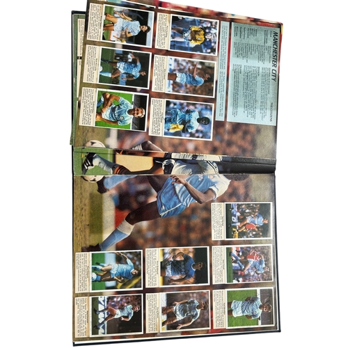 1980S ACTION SHOT FOOTBALL STICKER BOOK, FILLED WITH SIGNED ...