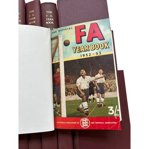 X16 THE FA YEAR BOOK, BOUND IN MAROON COVERS, MISCELLANEOUS YEARS ...