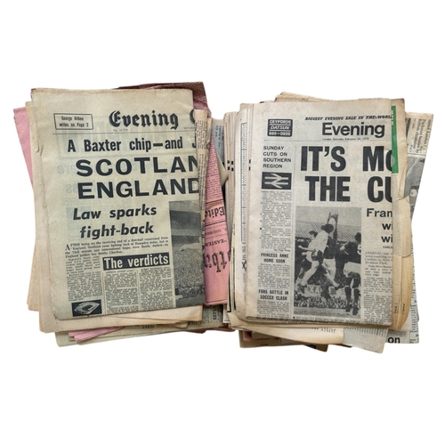 LARGE COLLECTION OF VINTAGE FOOTBALL NEWSPAPERS, 65 PLUS, HUGE ...