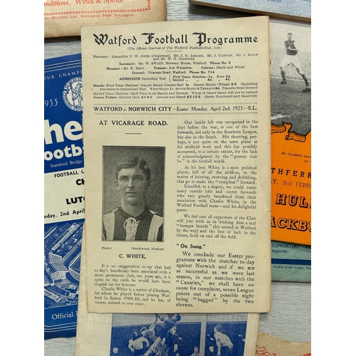 150 PLUS 1950S ONWARDS ENGLISH FOOTBALL LEAGUE PROGRAMMES, OVER 40 ...