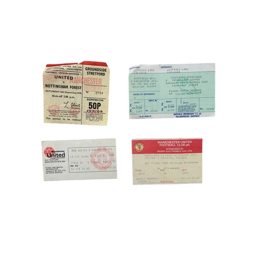 X4 MANCHESTER UNITED 1970-80S FOOTBALL TICKET STUBS, UNUSED SHEFFIELD ...