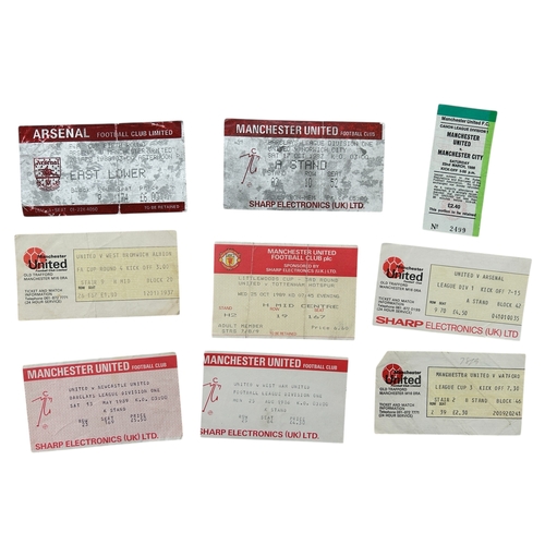 X9 MANCHESTER UNITED 1970-80S FOOTBALL TICKET STUBS, MANCHESTER CITY 22 ...