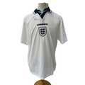 SIGNED ALAN SHEARER ENGLAND 1996 FOOTBALL SHIRT, SIGNED ABOVE CREST BY ...