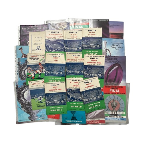 X30 RUGBY LEAGUE FINAL PROGRAMMES, VARIOUS EXAMPLES 1950S ONWARDS ...