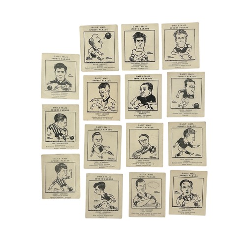 DAILY MAIL SPORTS PARADE FOOTBALL TRADE CARDS, 15 EXAMPLES, BILLY ...