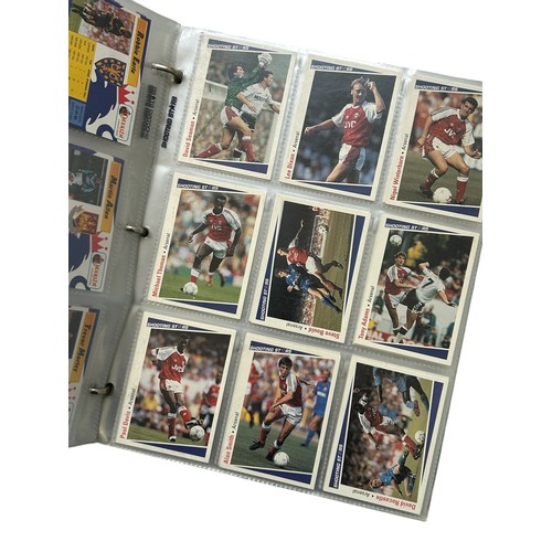 1991-92 SHOOTING STARS FOOTBALL TRADE CARDS ALBUM, 760 IN TOTAL, GEN GOOD.