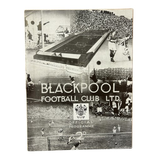 BLACKPOOL VERSUS CHARLTON ATHLETIC 1937/38 FOOTBALL PROGRAMME, 15/4 ...