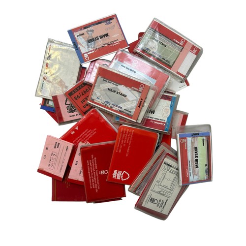 COLLECTION OF NOTTINGHAM FOREST SEASON TICKET BOOKS, 1989 ONWARDS, 30 ...