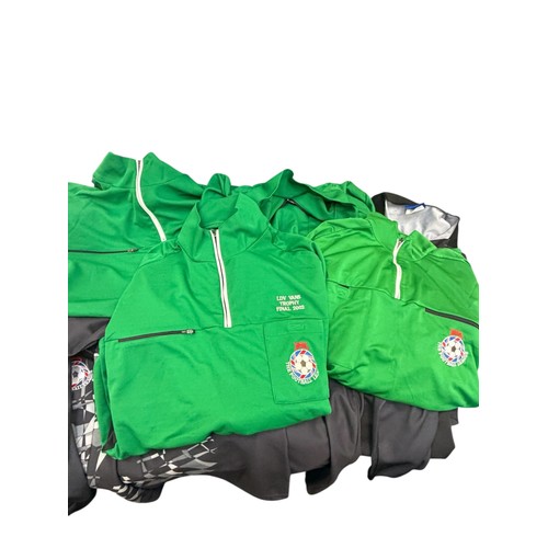 COLLECTION OF REFEREE WORN FOOTBALL KIT, X4 EARLY 2000 ZIP UPS ...