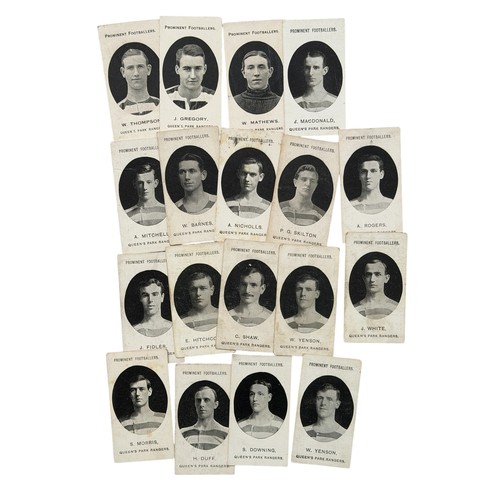 1908 TADDY PROMINENT FOOTBALLERS CIGARETTE CARDS, QUEENS PARK RANGERS ...