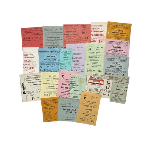 COLLECTION OF 1950/60s FOOTBALL TICKET STUBS, 22 EXAMPLES, YEOVIL V ...