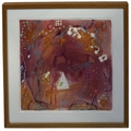 DAVID TABORN (BRITISH B.1947): AN ABSTRACT WATERCOLOUR PAINTING ON ...