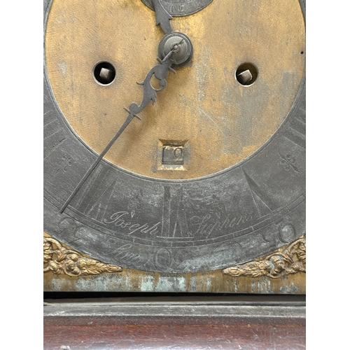 A LATE 17TH CENTURY WALNUT LONG CASE CLOCK OF NARROW PROPORTIONS The ...