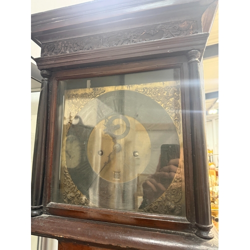 A LATE 17TH CENTURY WALNUT LONG CASE CLOCK OF NARROW PROPORTIONS The ...