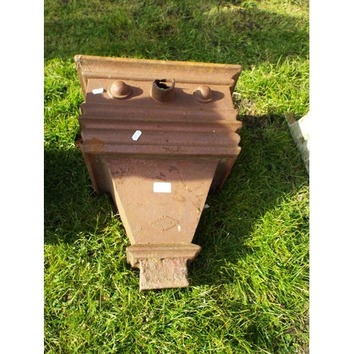 A large Victorian cast iron Rain Hopper