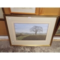 A Simon Turvey 1978-1982 Wildlife Artist watercolour 'Sussex Winter Scene'
