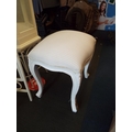 A white painted foot stool