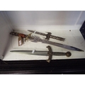 Three vintage decorative daggers