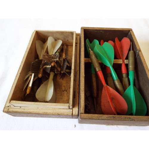 A selection of assorted vintage darts