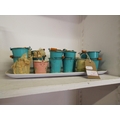 A selection of miniature vintage buckets