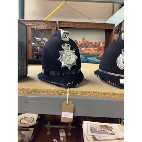 A Merseyside Police officers helmet