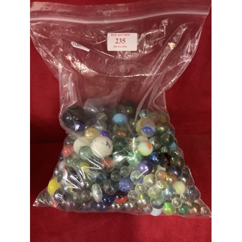 Two bags of vintage marbles