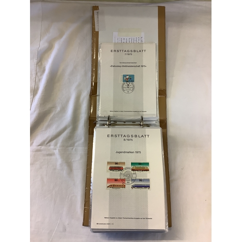 An album of German first day covers and FTB cards