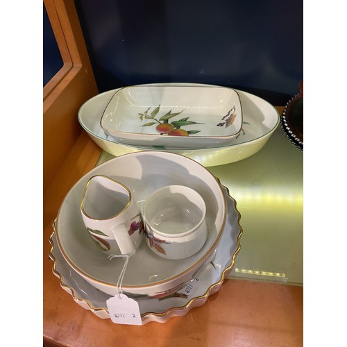 A selection of Royal Worcester 'Evesham' china to include oven dishes ...