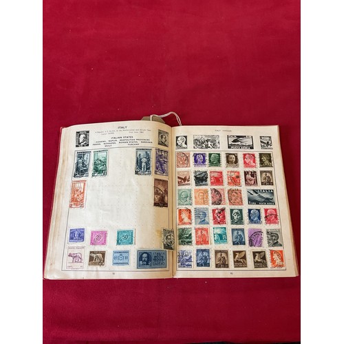 The 'Improved' Postage Stamp Album housing several hundred stamps of ...