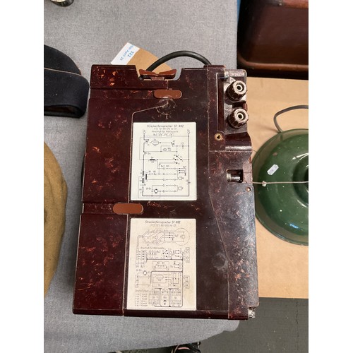 A WWII German Bakelite field SF 882 telephone