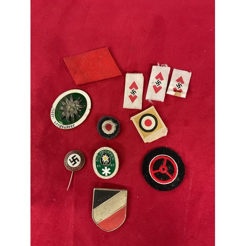 A mixed selection of German WWII badges