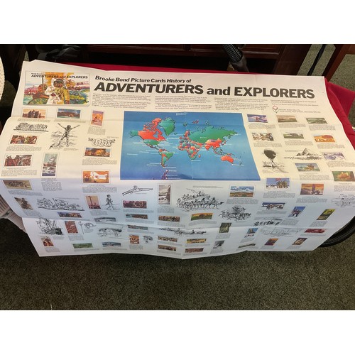 A selection of PG Tips cards and a map