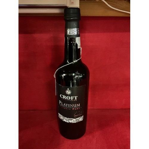 A bottle of Croft Platinum Reserve Port