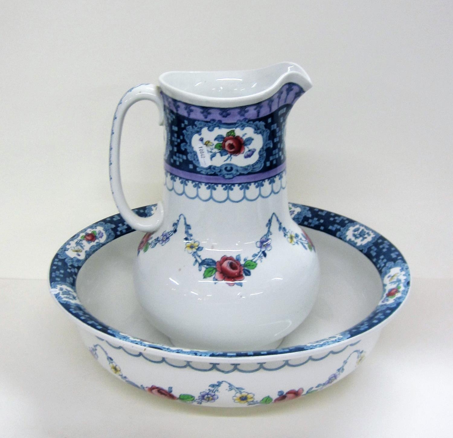 Ceramic Losol Ware Bathurst Keeling & Co. Ltd. Burslem Pitcher & Basin ...