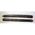 2 Ainu Wooden Ikupasuy Cermonial Libation Sticks/Moustache Lifters ...