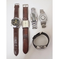 Fossil Gents Tank Shaped Watch, cream dial, Arabic numerals 12/6, baton ...