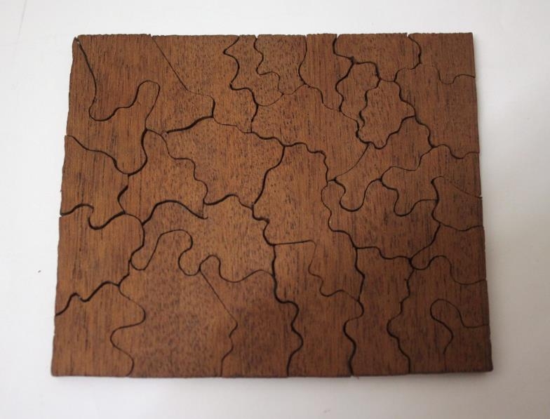 Very Difficult Wooden Puzzle approx. 10cm x 8cm, non interlocking ...