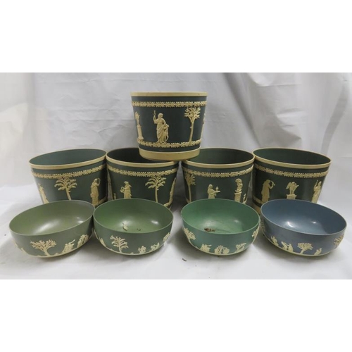 Dialene Better-Maid Wedgwood Jasper Ware style planters, plastic ...