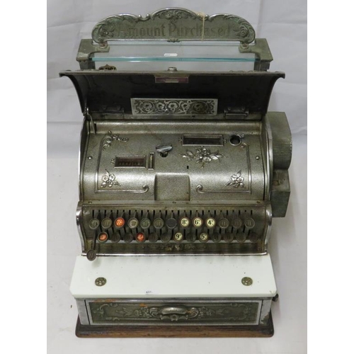 Victorian Metal Cash Till, no. 943544 348 (WITH KEY)