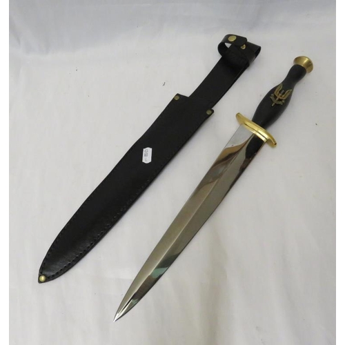 Unique Fairbairn Sykes Style Commando Dagger with SAS reproduction badge