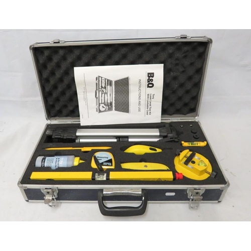 B&Q Torq Lazer Level Tool Kit with lockable case