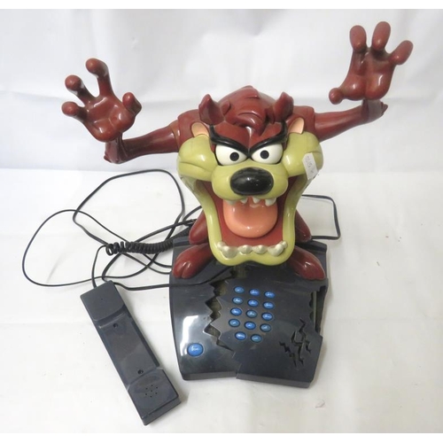 Taz Tasmanian Devil Telephone with push buttons