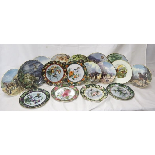 British Owls Spode Collectors Plates incl. barn owl, tawny owl, snowy ...