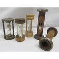 Wooden Egg Timers, wooden bobbin, brass egg timer (5)