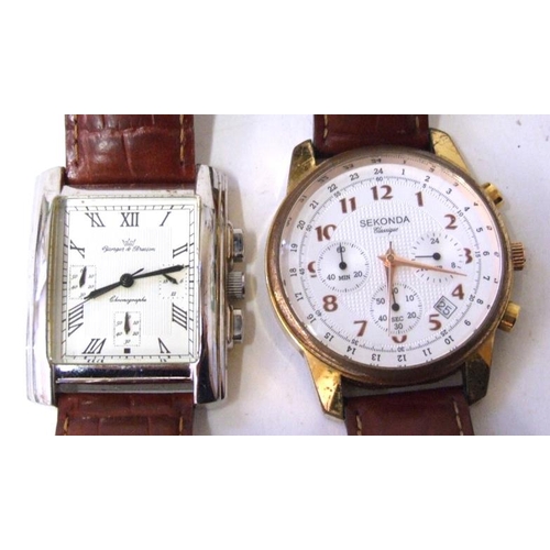 Gents Sekonda Classique Multi Dial, multi function wristwatch, leather ...