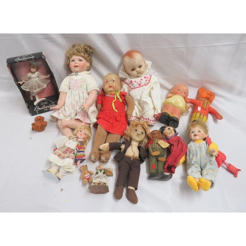 Vintage Toys & Dolls incl. Rupert the Bear, Celluloid doll, Diddums ...