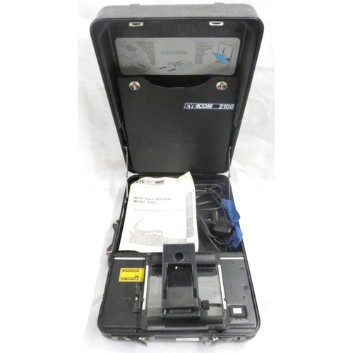 Microfiche Reader Briefcase Portable ICom Model 2100