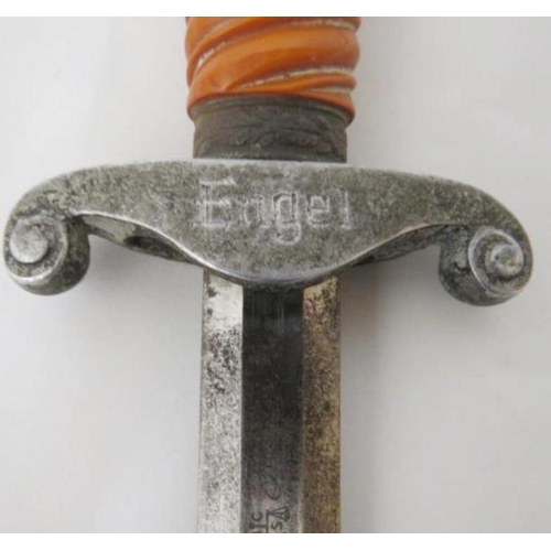 WWII German Third Reich Army Officer's dagger with pumpkin orange ...